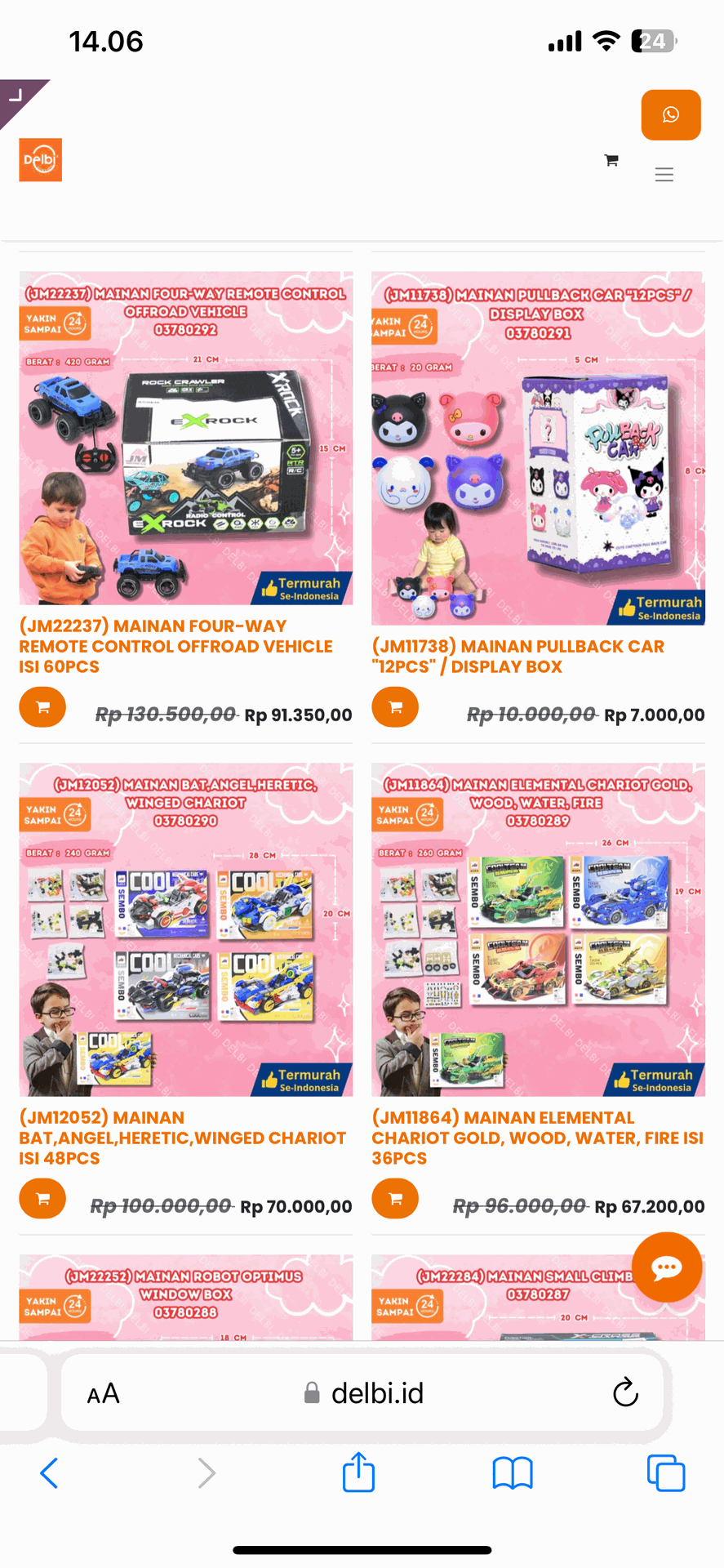 Delbi® | Supplier Alat Tulis • Mainan • Boneka